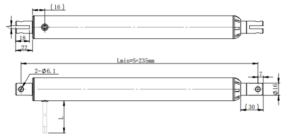 12V DC Linear Actuator Small Size Short Stroke High Force IP56 For Home ...