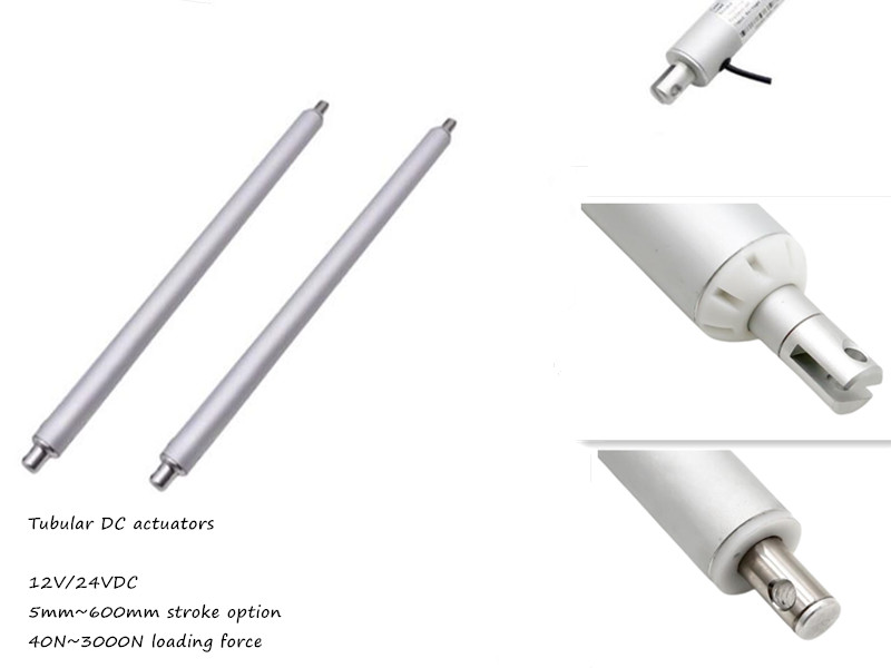 Tubular Linear Actuators DC Motor 12V/24V Aluminium Alloy Rod IP65 High ...