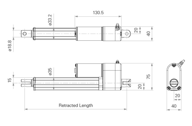 Small Spaces Electric Linear Actuators Outdoor Environments Compact ...